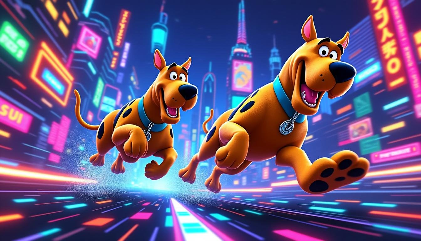 Plongez dans l'univers fascinant de Scooby-Doo et la Cyber Chase sur PS1 : Le jeu incontournable ...